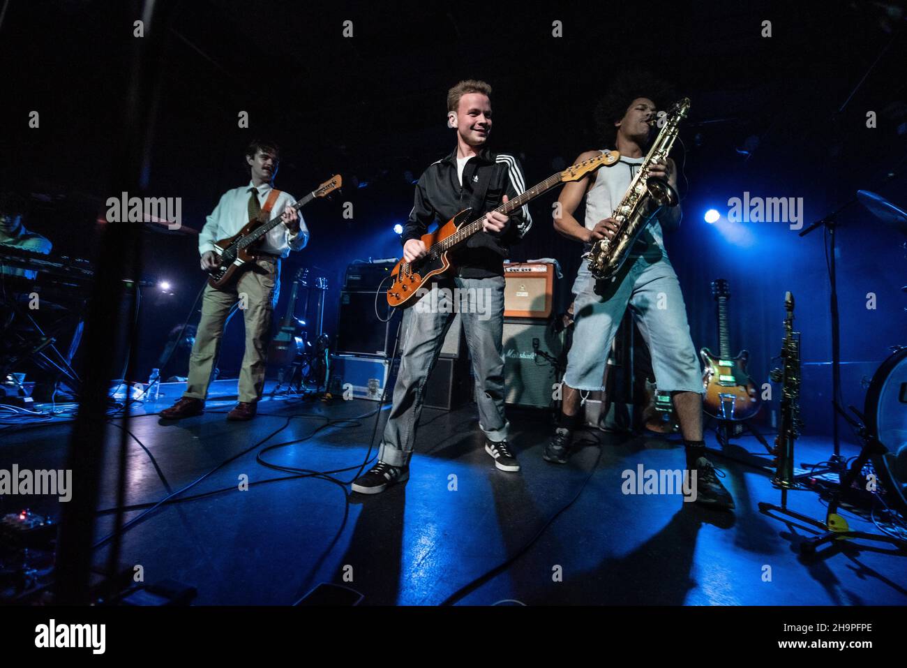 Copenhagen, Denmark. 06th, December 2021. The British band Black Midi ...