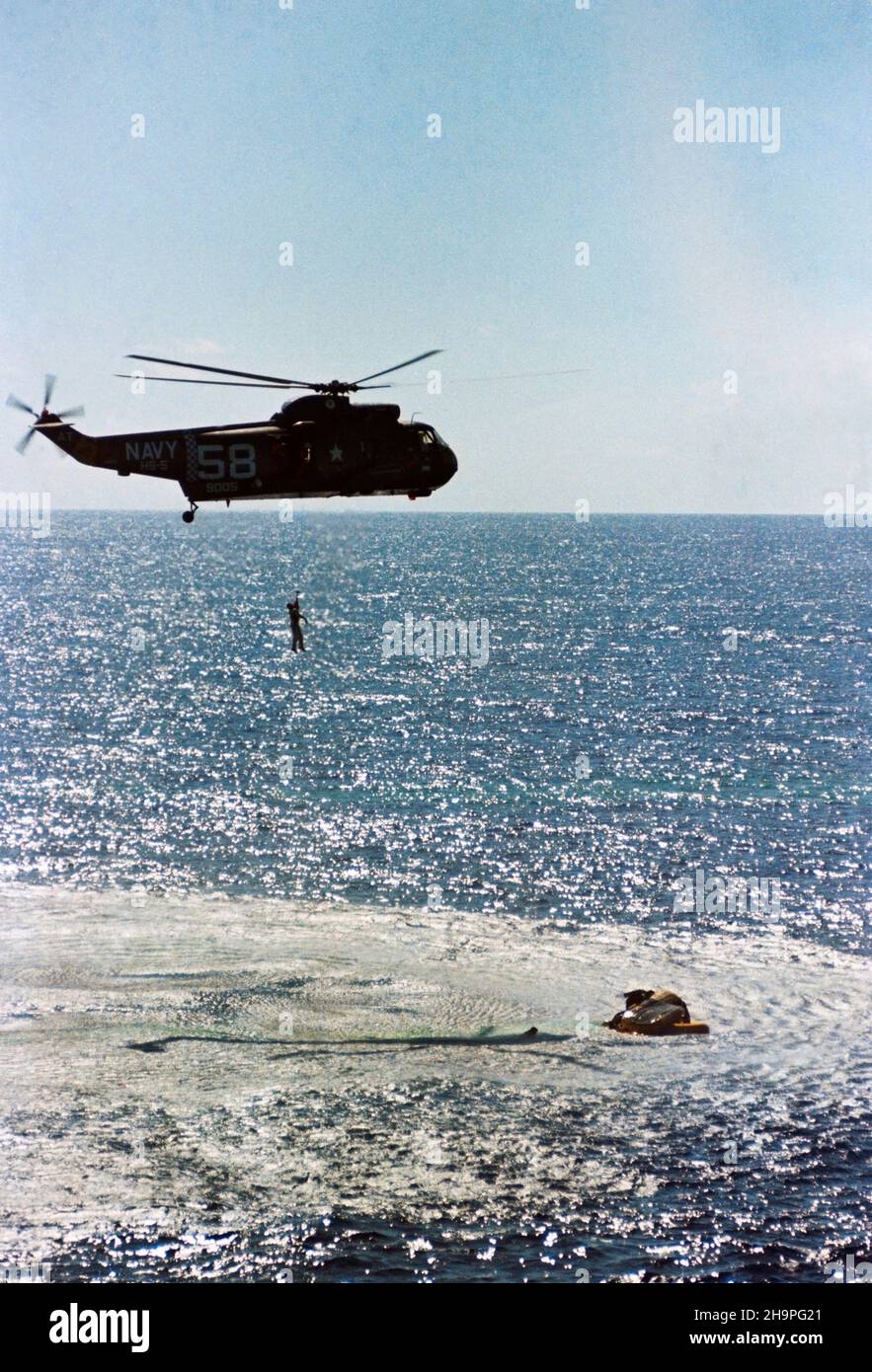 (29 Aug. 1965) --- Long range view of astronaut L. Gordon Cooper Jr ...