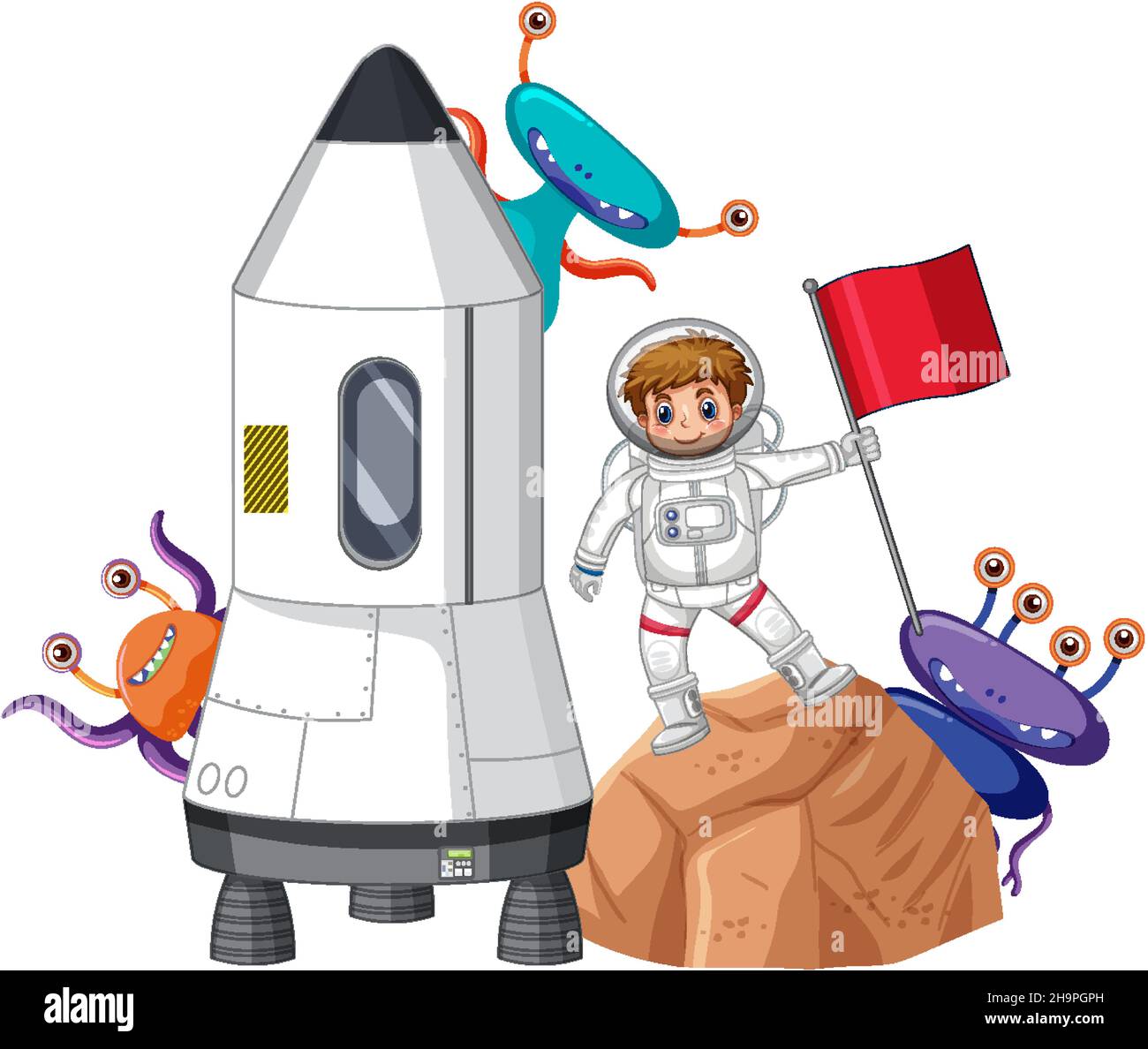 Astronaut Spaceship Clip Art