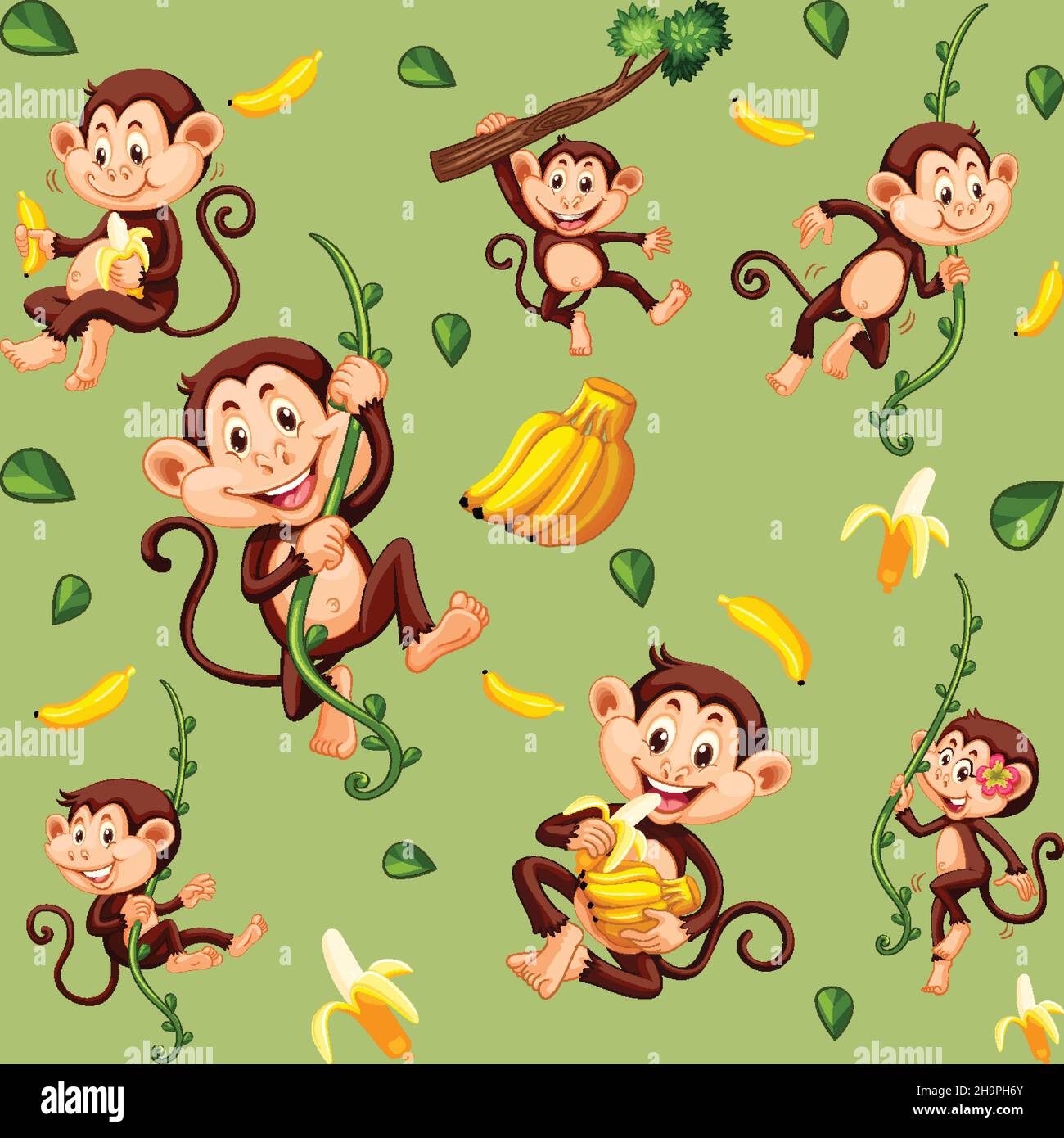 Monkey patterns Stock Vector Images - Alamy