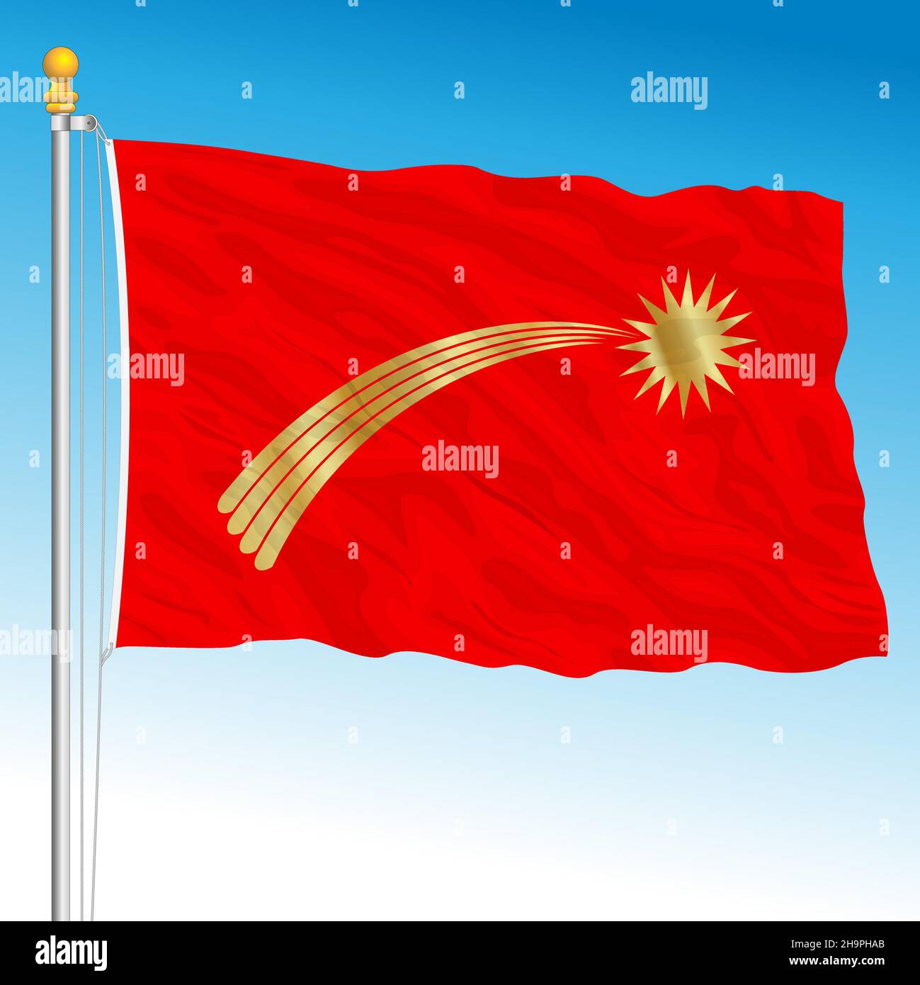 Christmas comet star fantasy flag, vector illustration Stock Vector ...