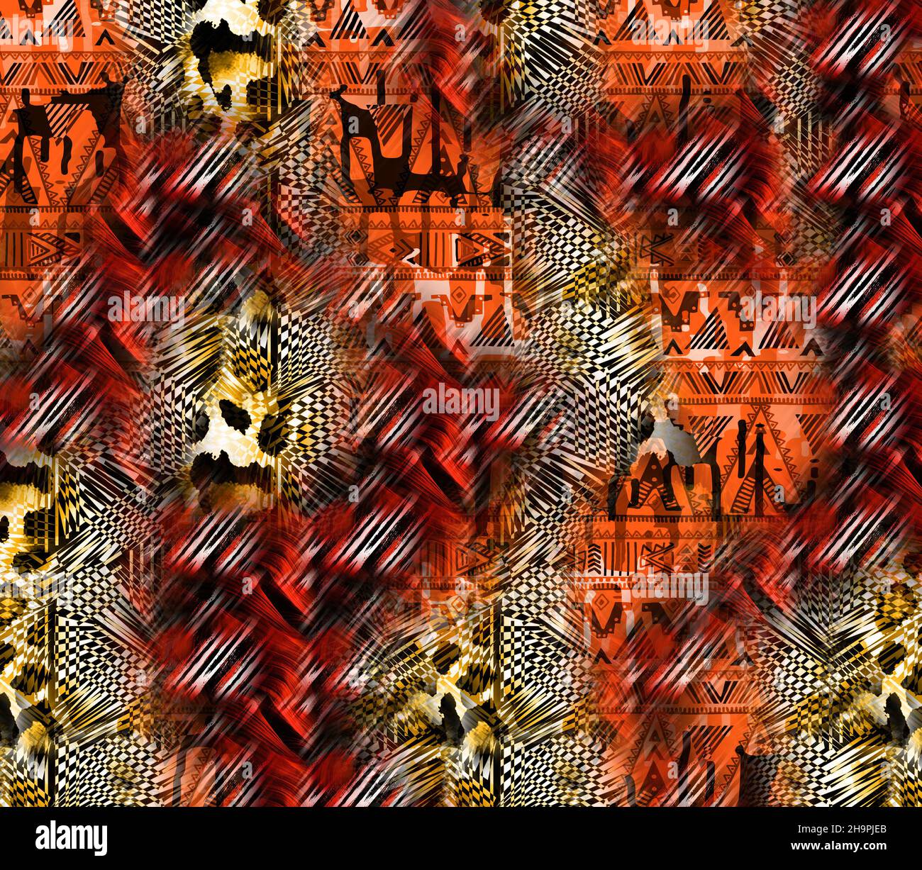 Print,African Animal Prints. Vintage Natural Pattern. Black Exotic ...