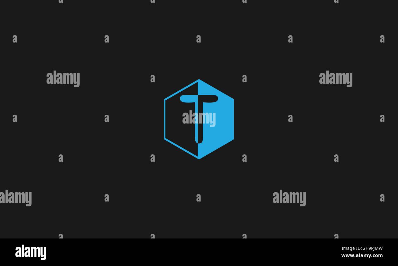 Uppercase polygon banner letter TT logo Vector illustration Stock ...