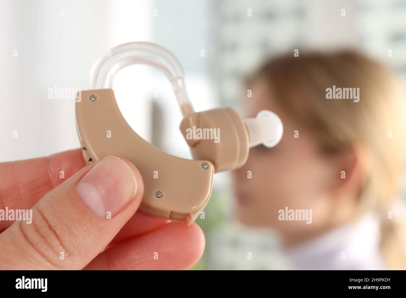 Hearing aid close up hi-res stock photography and images - Alamy