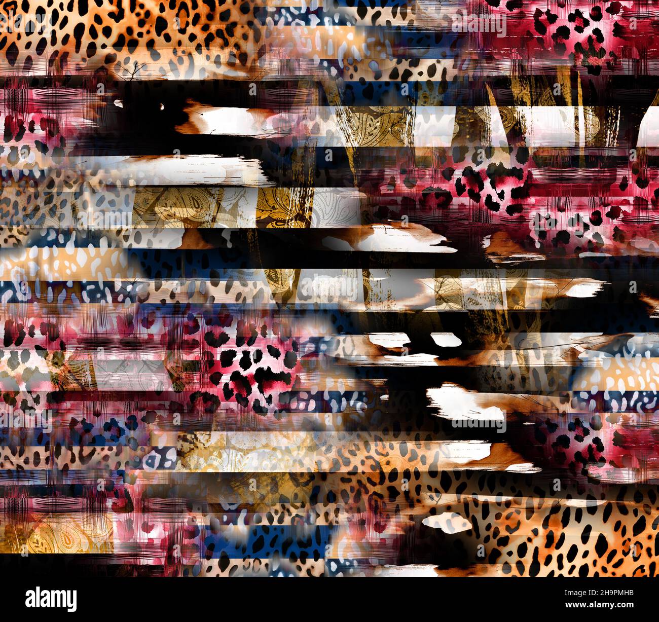 Print,African Animal Prints. Vintage Natural Pattern. Black Exotic ...