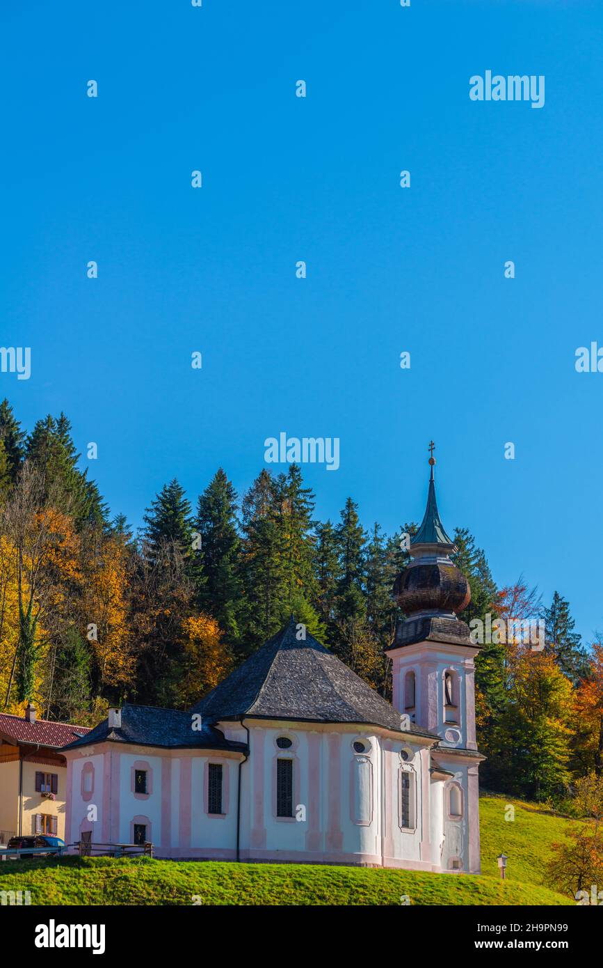 Wallfahrtskirche or parish church Maria Gern, Berchtesgaden, Bavarian ...