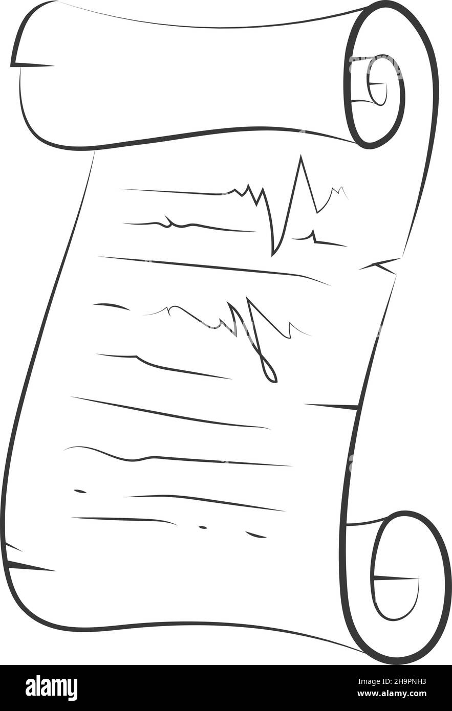 Scroll With Writing Clipart