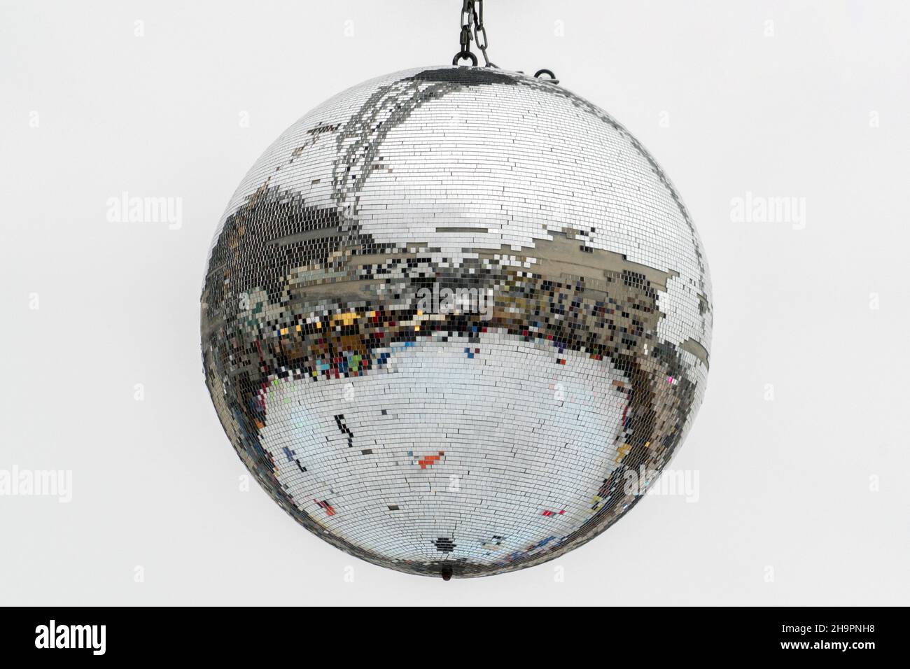 mirror ball isolated on white background Stock Photo - Alamy