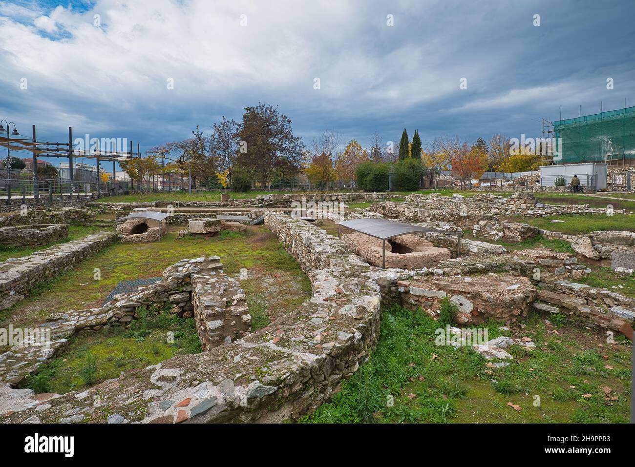 Larissa, the queen of the Thessalian plain, winter icon. Greece Stock ...