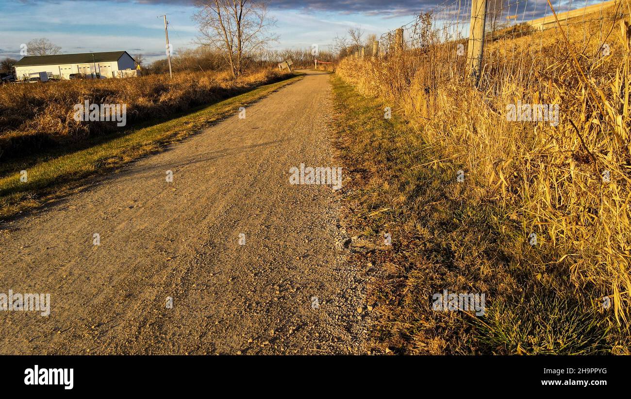 Rural wisconsin roads with farm fields surrounding Stock Photo - Alamy