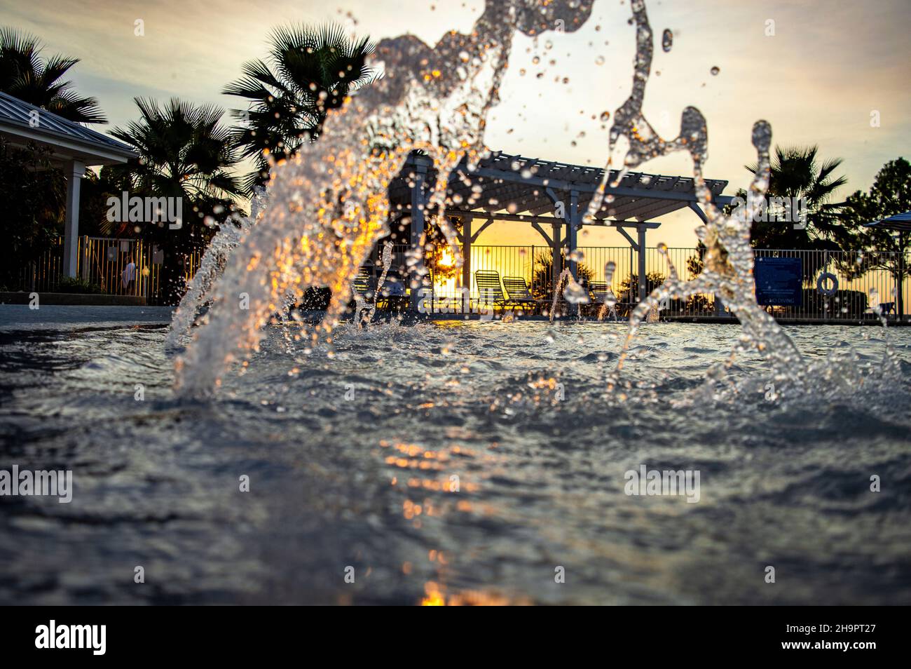Fun at the Pool Stock Photo - Alamy