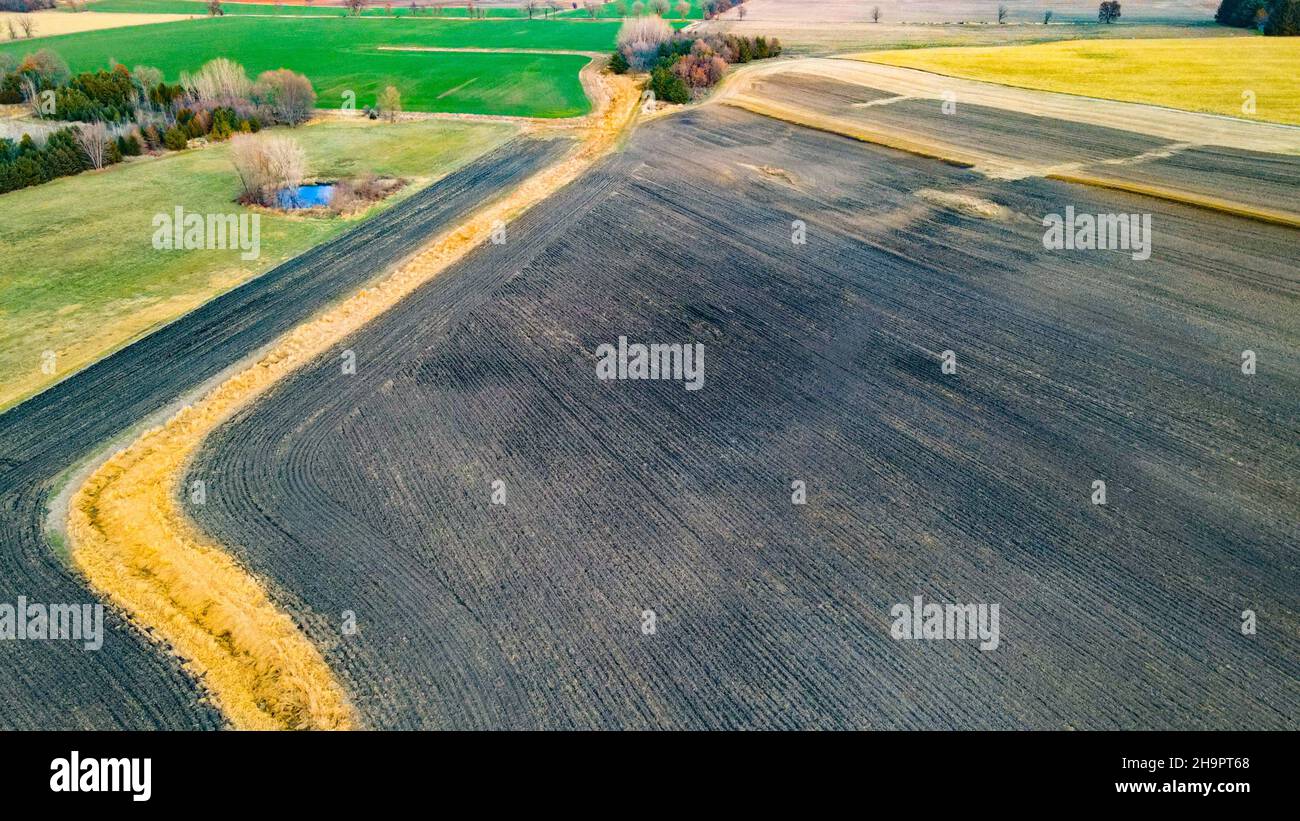 Rural abstract farm lands Stock Photo - Alamy