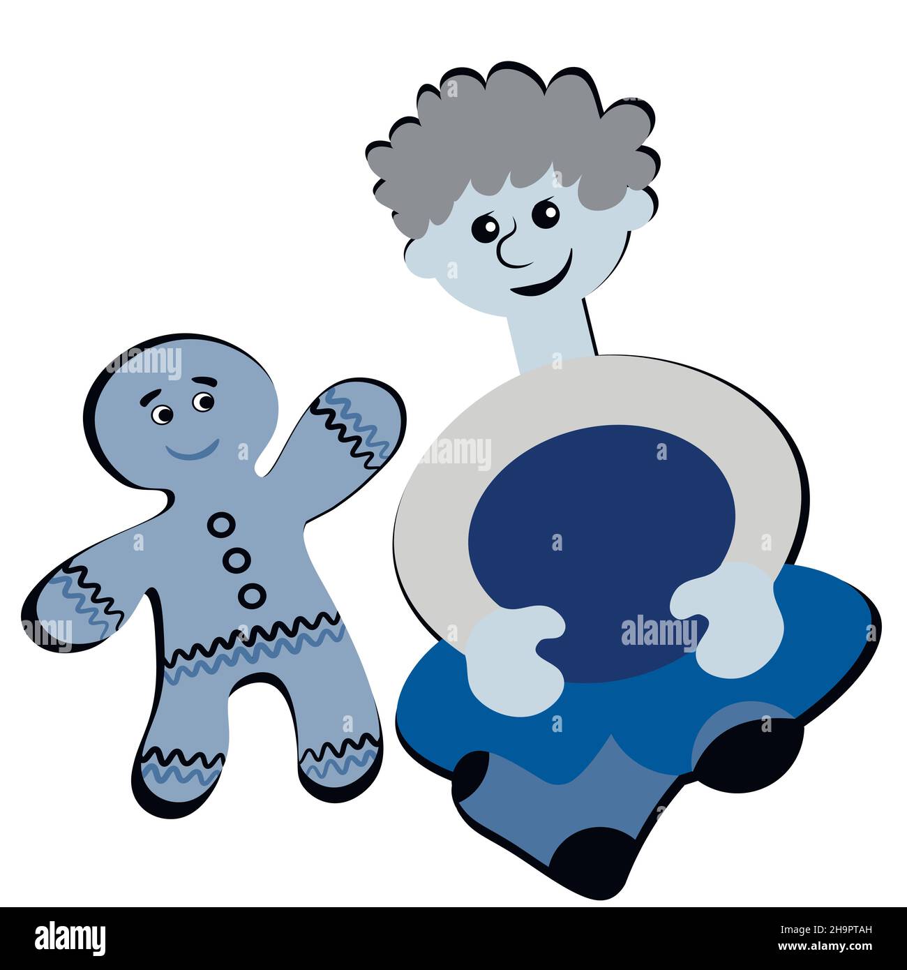 The gingerbread man fairy tale Stock Vector Images - Alamy