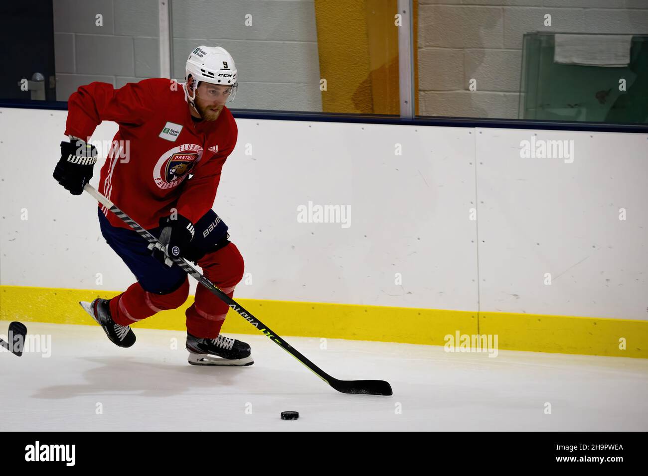Florida Panthers team during morning practice session at Florida ...