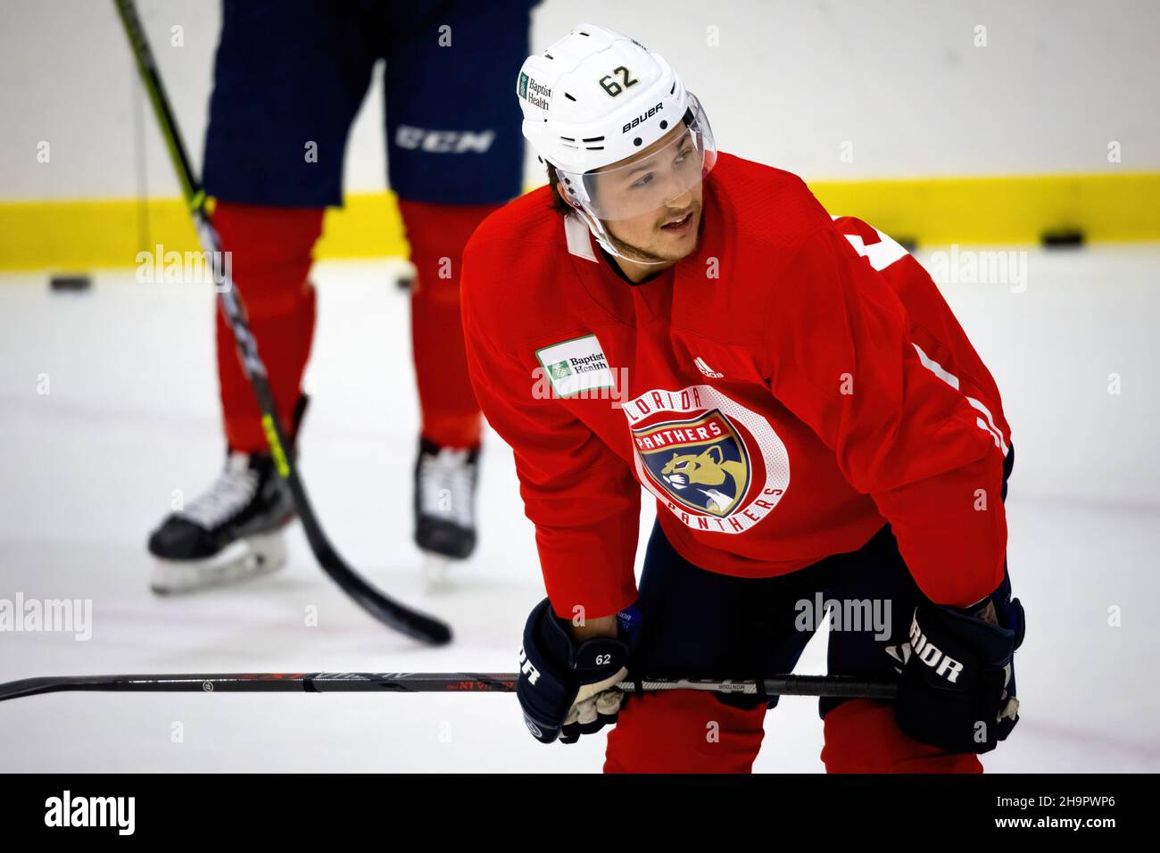 Florida Panthers team during morning practice session at Florida ...