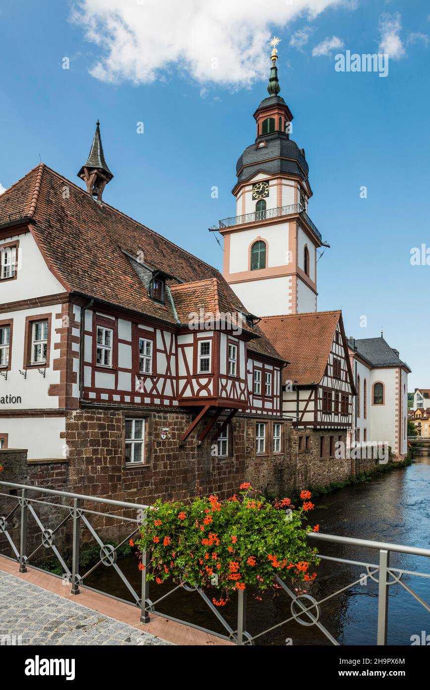 Town hall and protestant parish church hi-res stock photography and ...