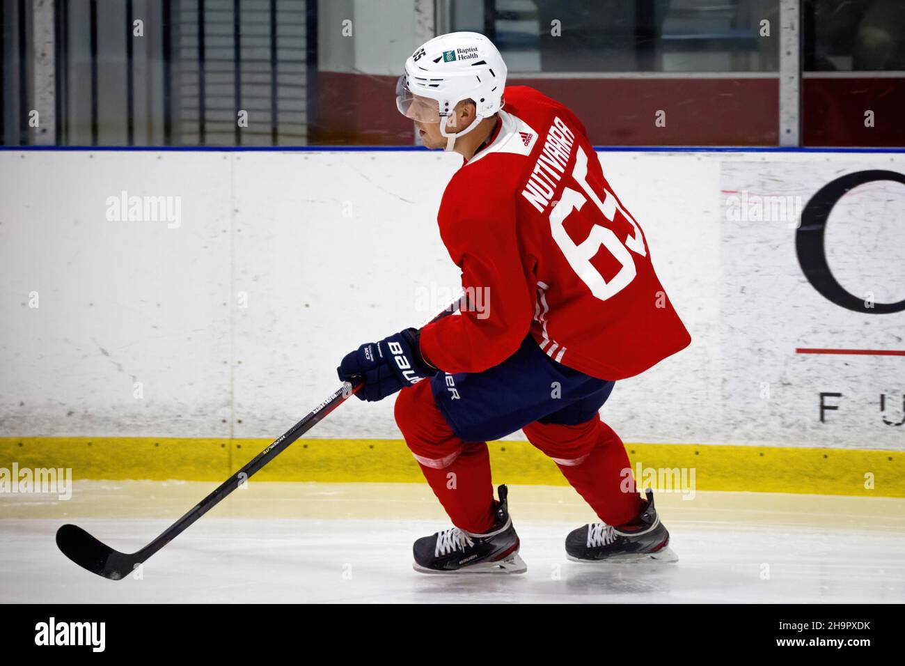 Florida Panthers team during morning practice session at Florida ...