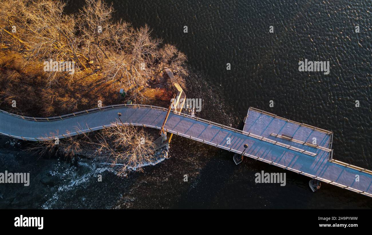 Aerial View of the Trestle Trail from Above Stock Photo - Alamy