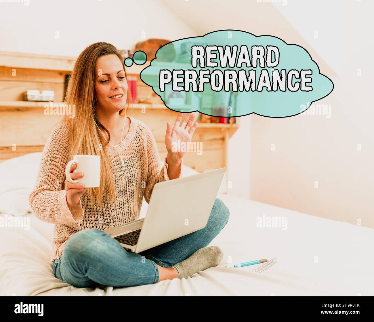 Text sign showing Reward Performance. Business concept Appraisal ... Text sign showing Reward Performance. Business concept Appraisal ...