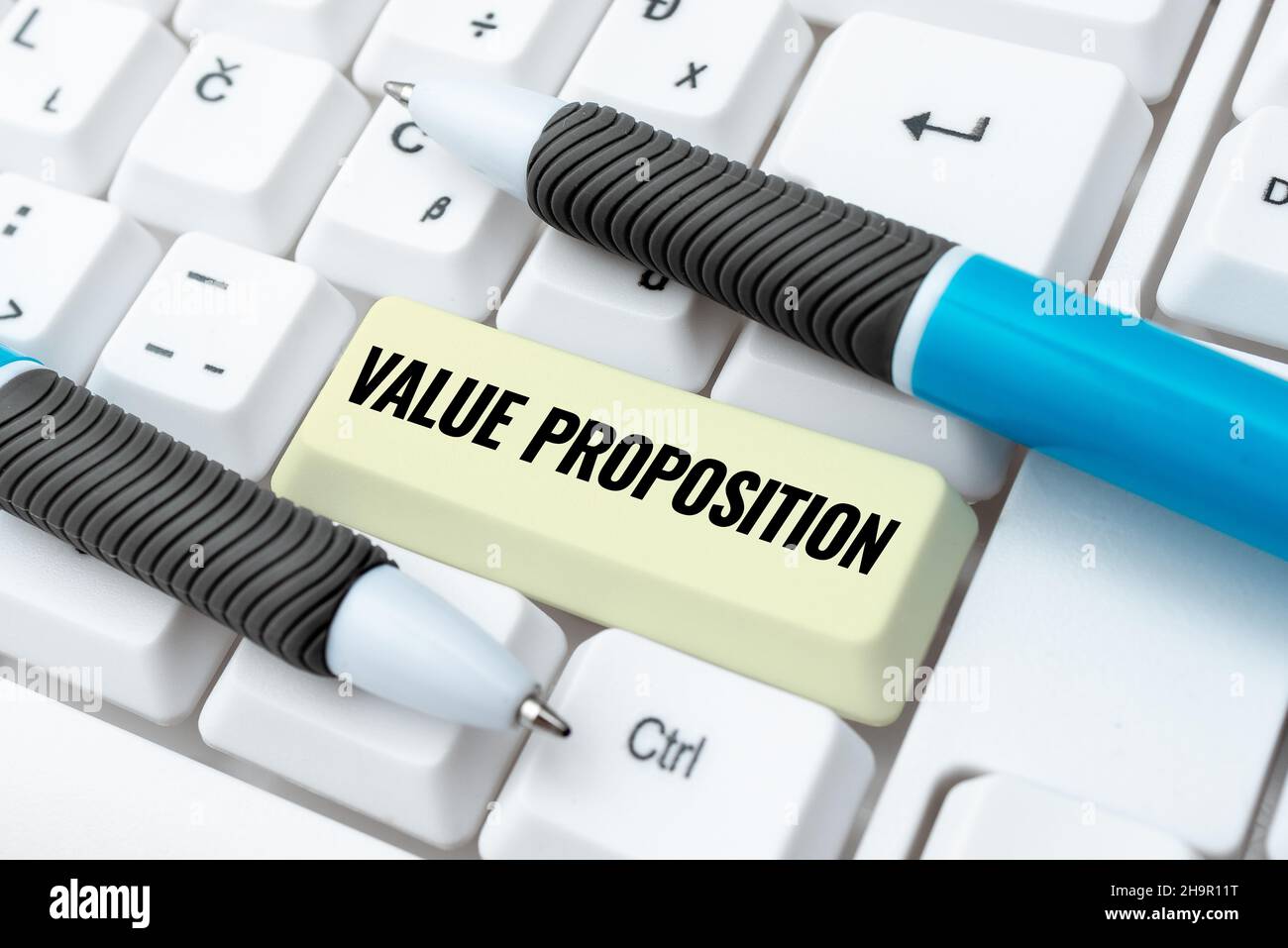 Writing displaying text Value Proposition. Word for service make ...