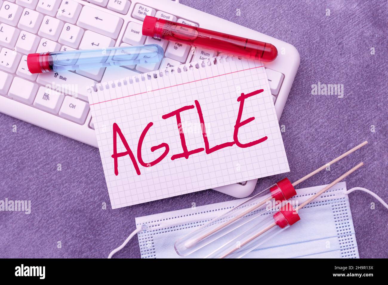 Hand Writing Sign Agile Business Concept Particular Approach To