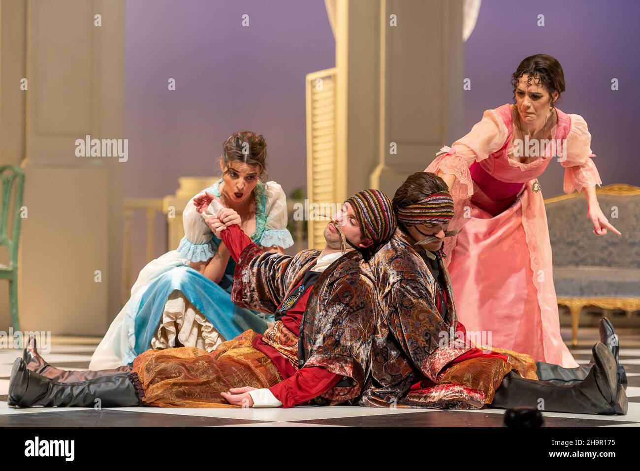 General rehearsal of the opera 'Cosi Fan Tutte' by Wolfgang Amadeus ...