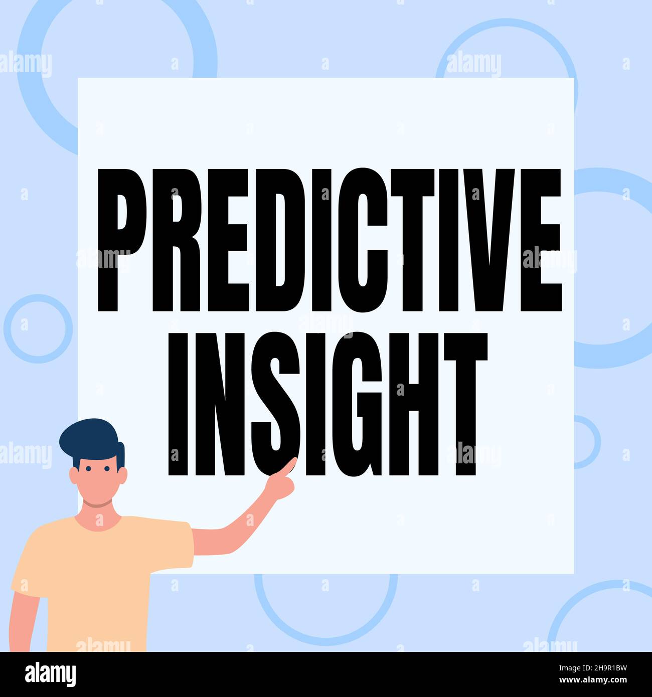 Conceptual display Predictive Insight. Business approach Proactive ...