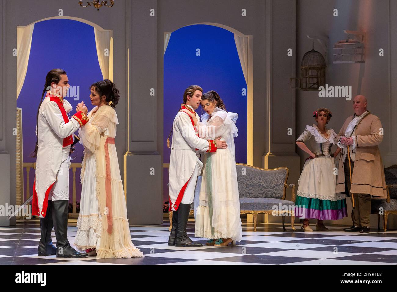 General rehearsal of the opera 'Cosi Fan Tutte' by Wolfgang Amadeus ...