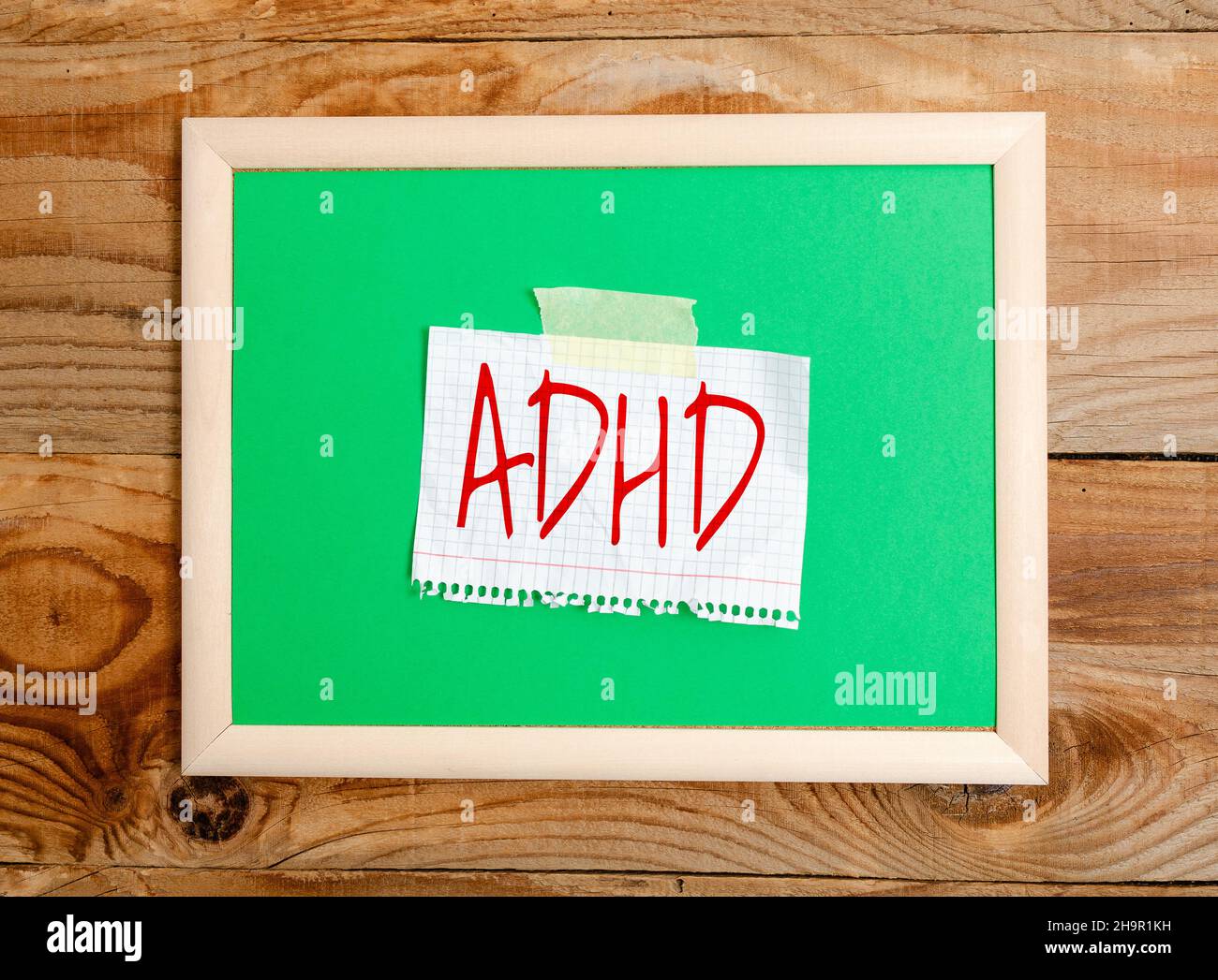 Handwriting text Adhd. Business idea Mental health disorder of children ...
