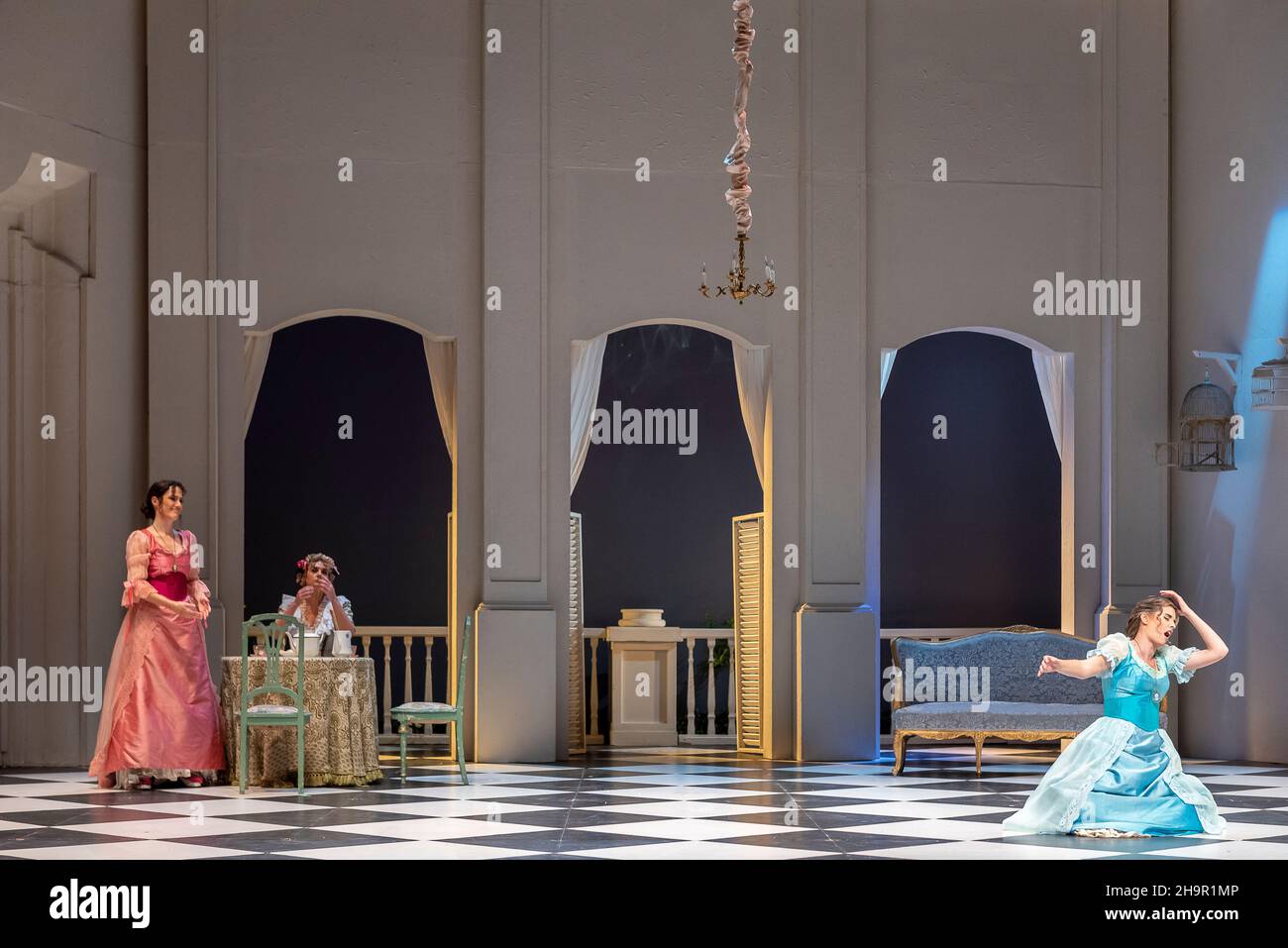 General rehearsal of the opera 'Cosi Fan Tutte' by Wolfgang Amadeus ...