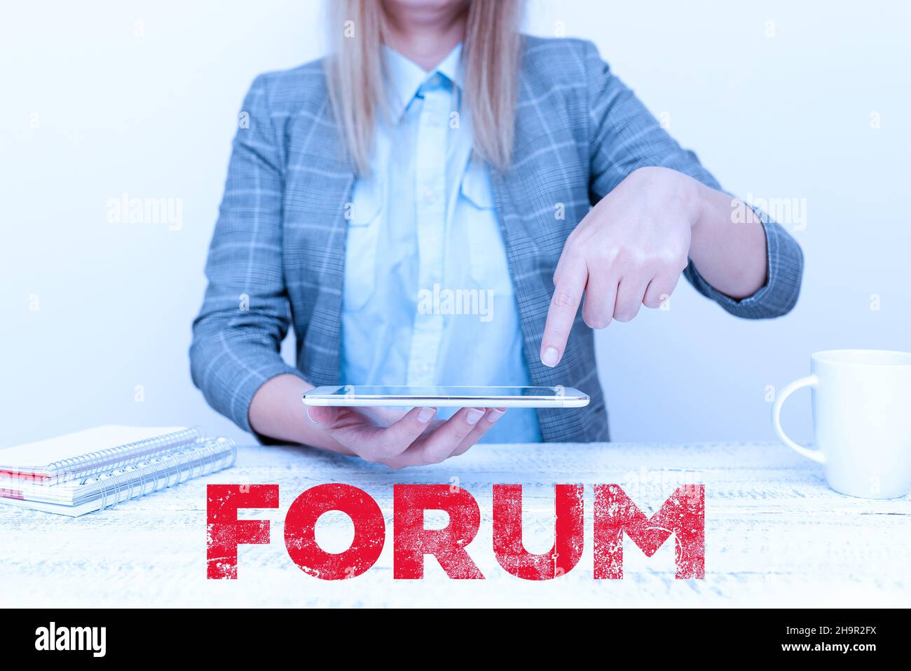 Text showing inspiration Forum. Word Written on the place or section of ...