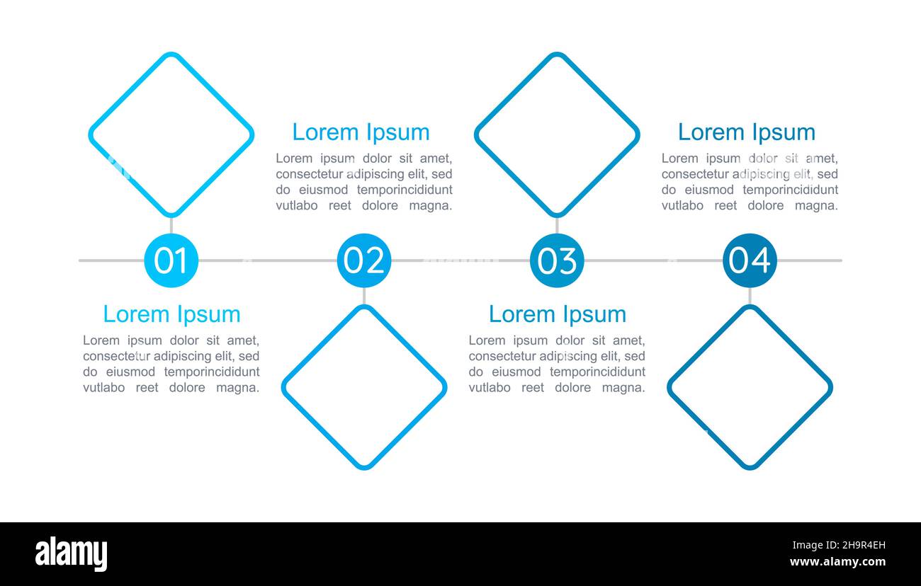 Blank flowchart timeline business diagram Cut Out Stock Images ...