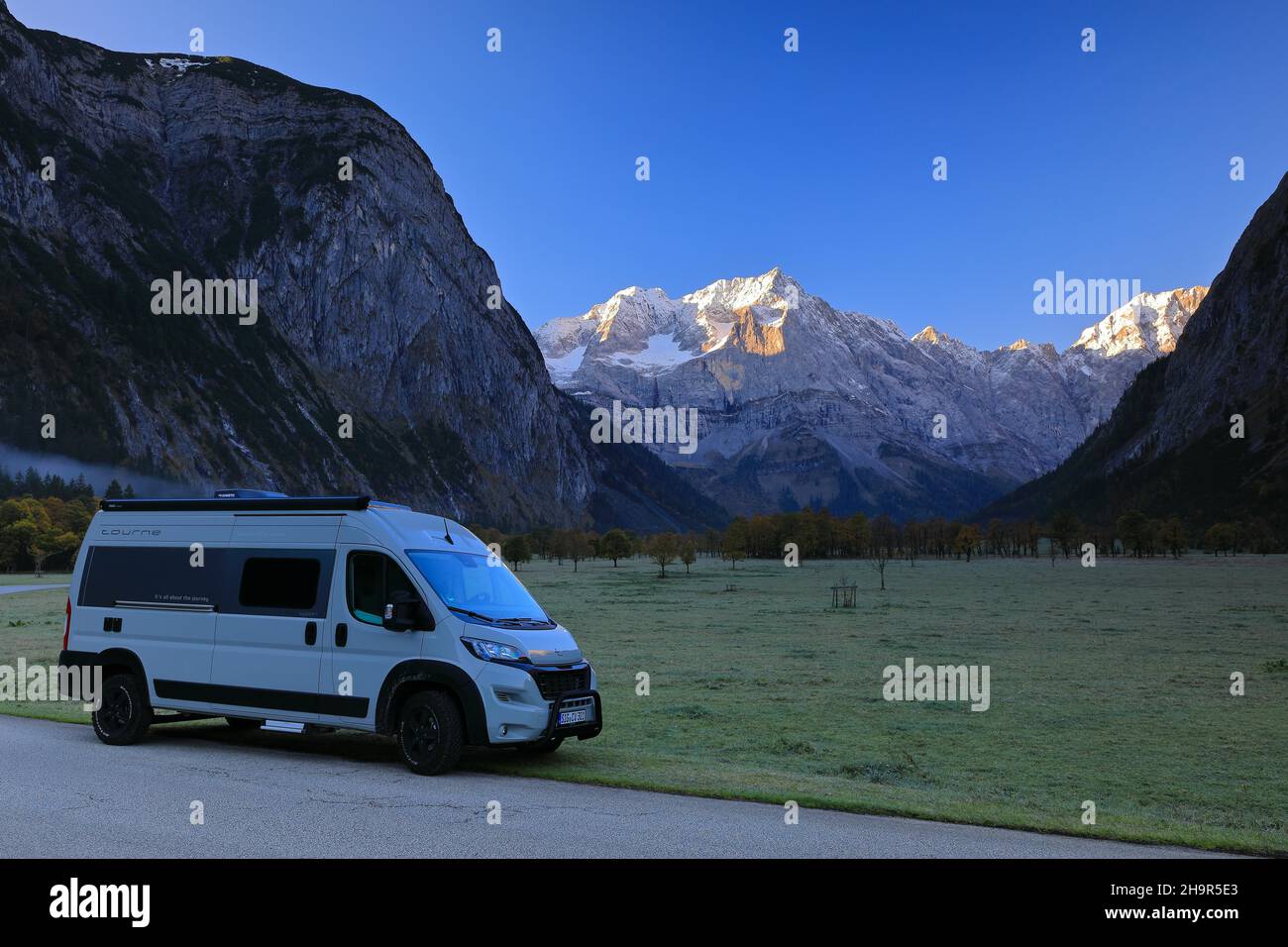 Campervan in alps hi-res stock photography and images - Alamy