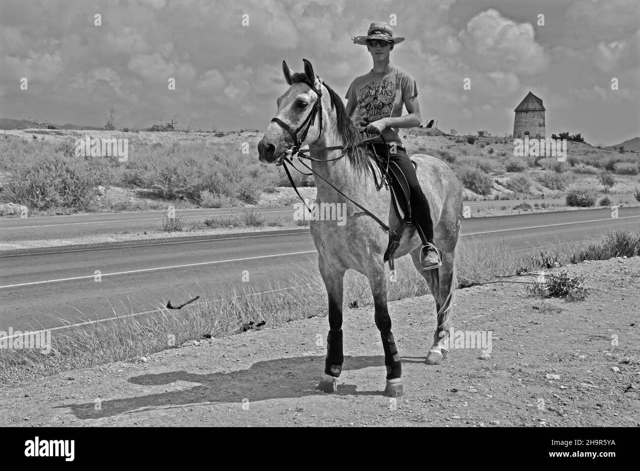Stand standing lonely Black and White Stock Photos & Images - Alamy