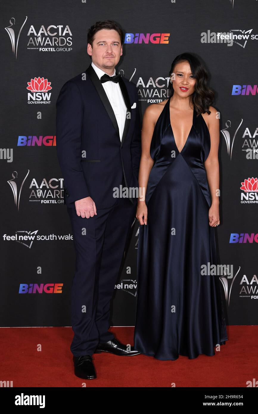 Sydney, Australia, 8 December, 2021. Toby Leonard Moore and Michelle Vergara Moore arrives ahead ...