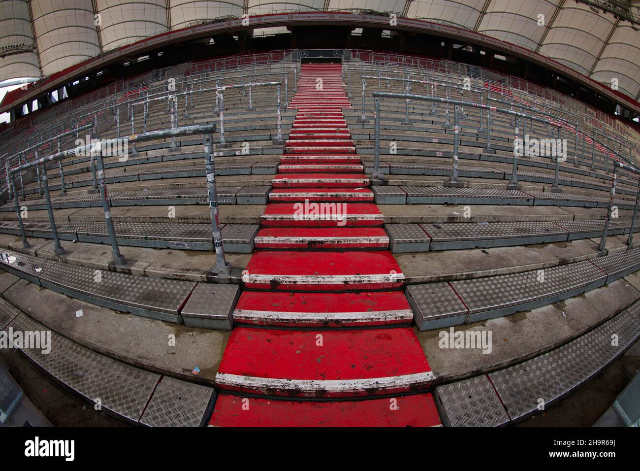 Empty grandstand, standing room, ghost match, Mercedes-Benz Arena ...