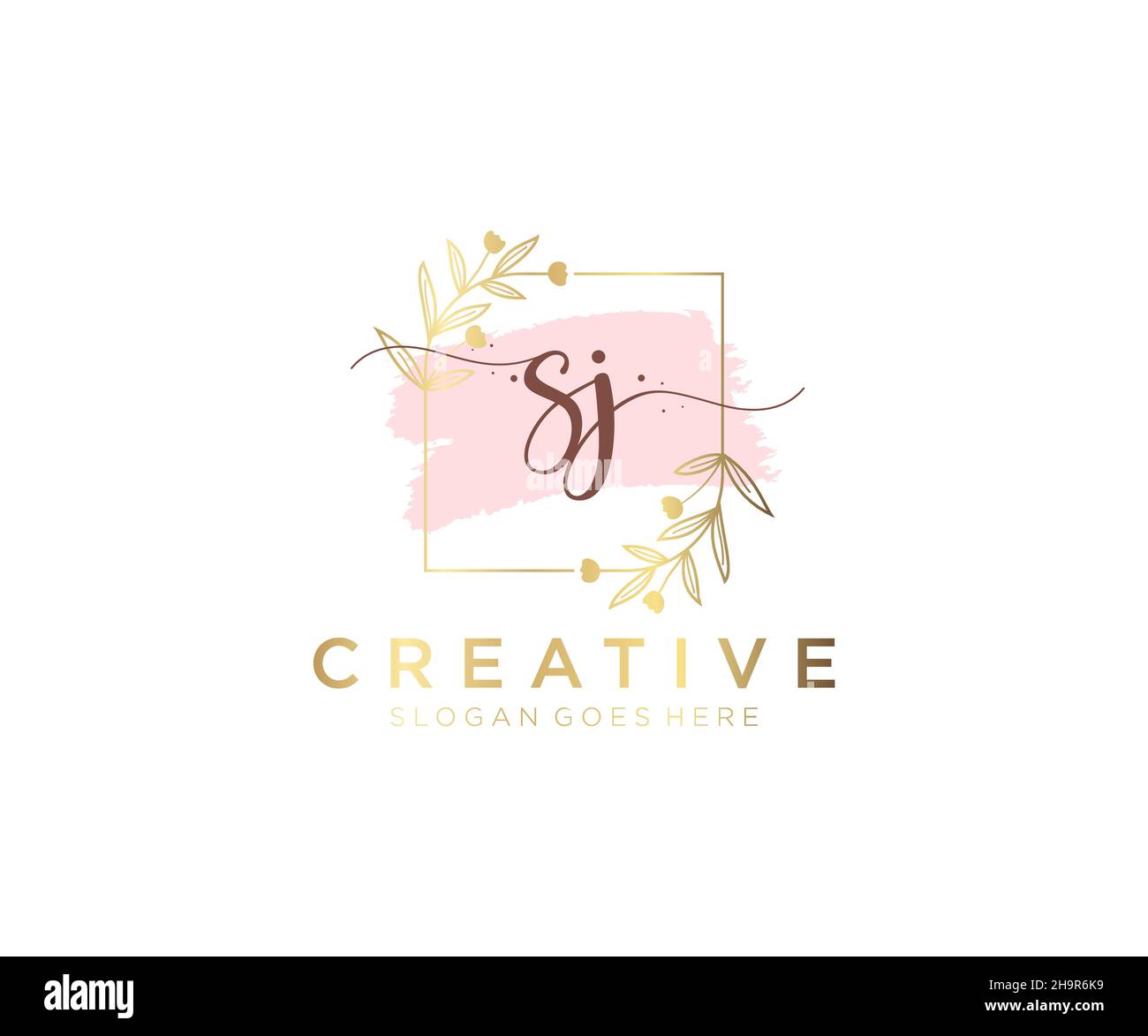 Sj font Stock Vector Images - Alamy