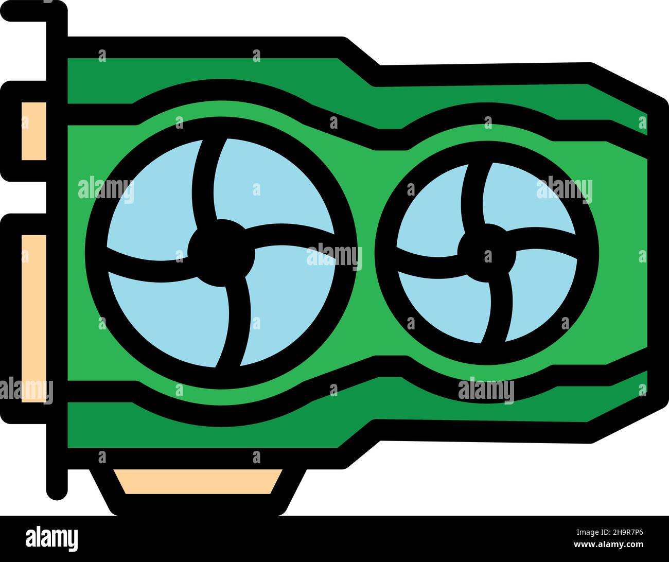 Computer display card icon. Outline computer display card vector icon ... Computer display card icon. Outline computer display card vector icon ...