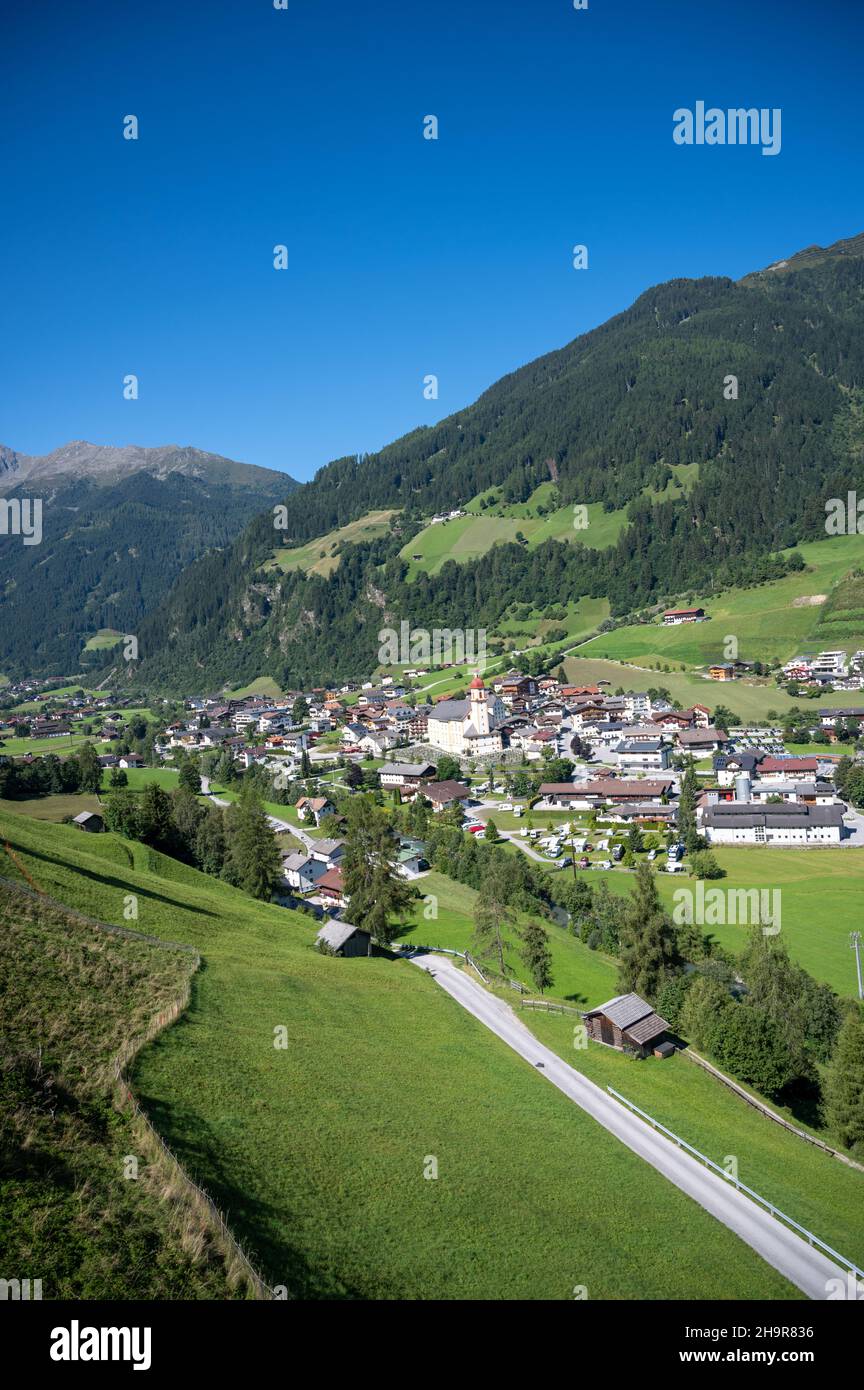 Green landscape of Neustift im Stubaital Stock Photo - Alamy