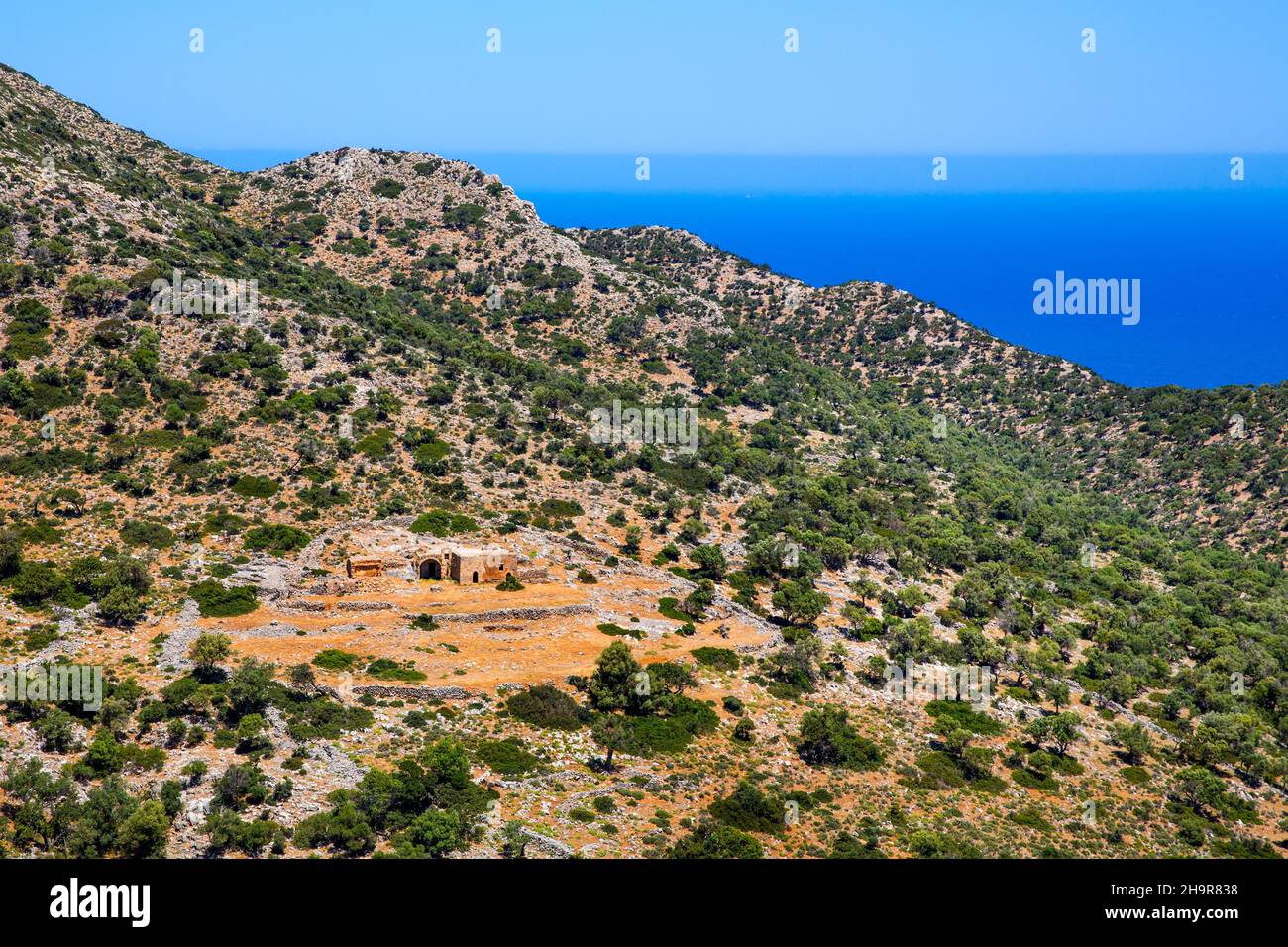 Hike to the Bear Cave overlooking the Mediterranean Sea, Crete ...