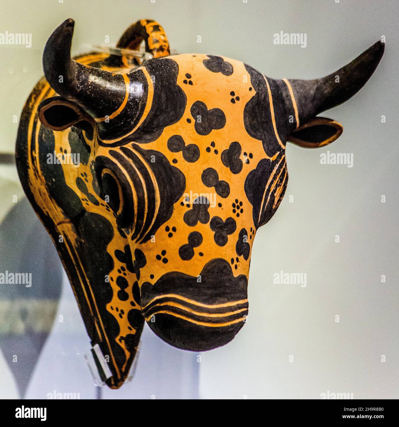 Stone bull's head rhyton (15th century BC), Archaeological Museum with ...