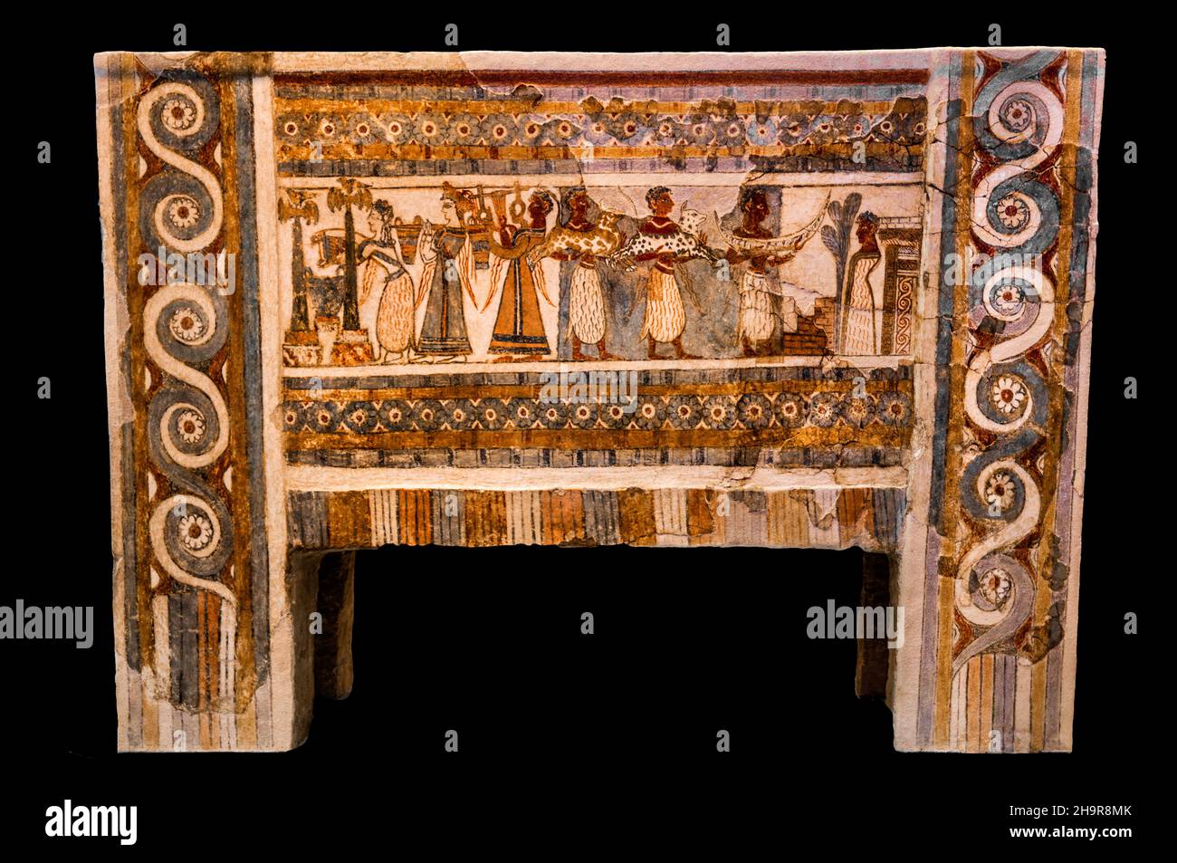 Sarcophagus of Agia Triada (14th century BC), Archaeological Museum ...