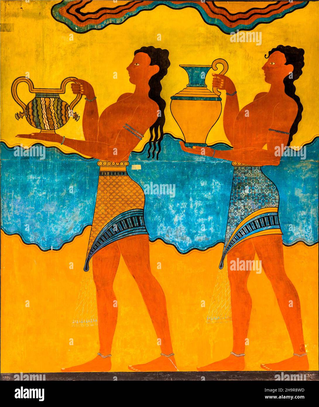 Rhyton beam (replica), Minoan palace of Knossos built by King Minos ...