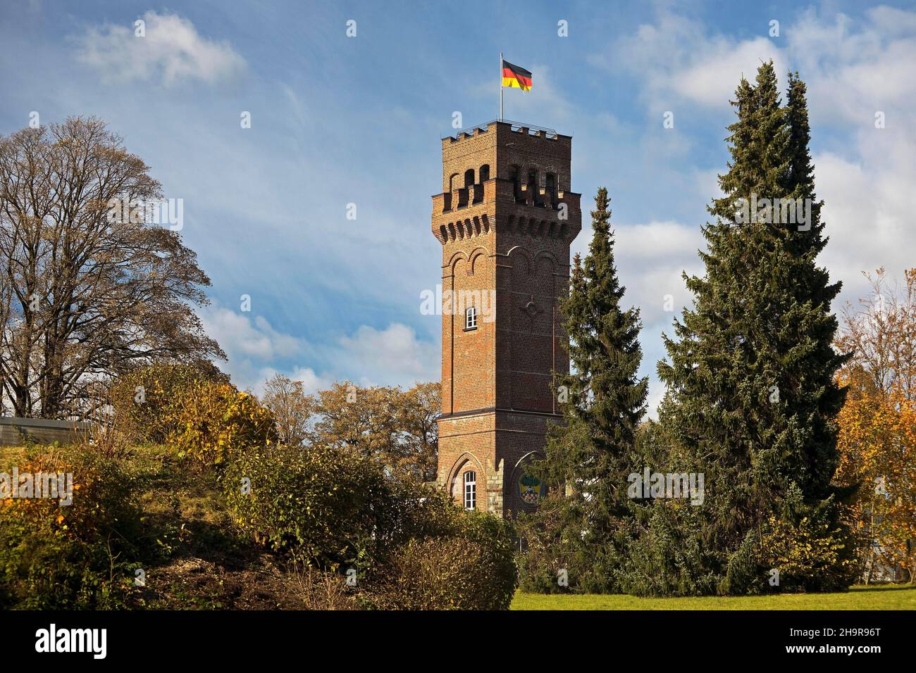 The Karlshoehe lookout tower, Halver, Sauerland, North Rhine-Westphalia ...