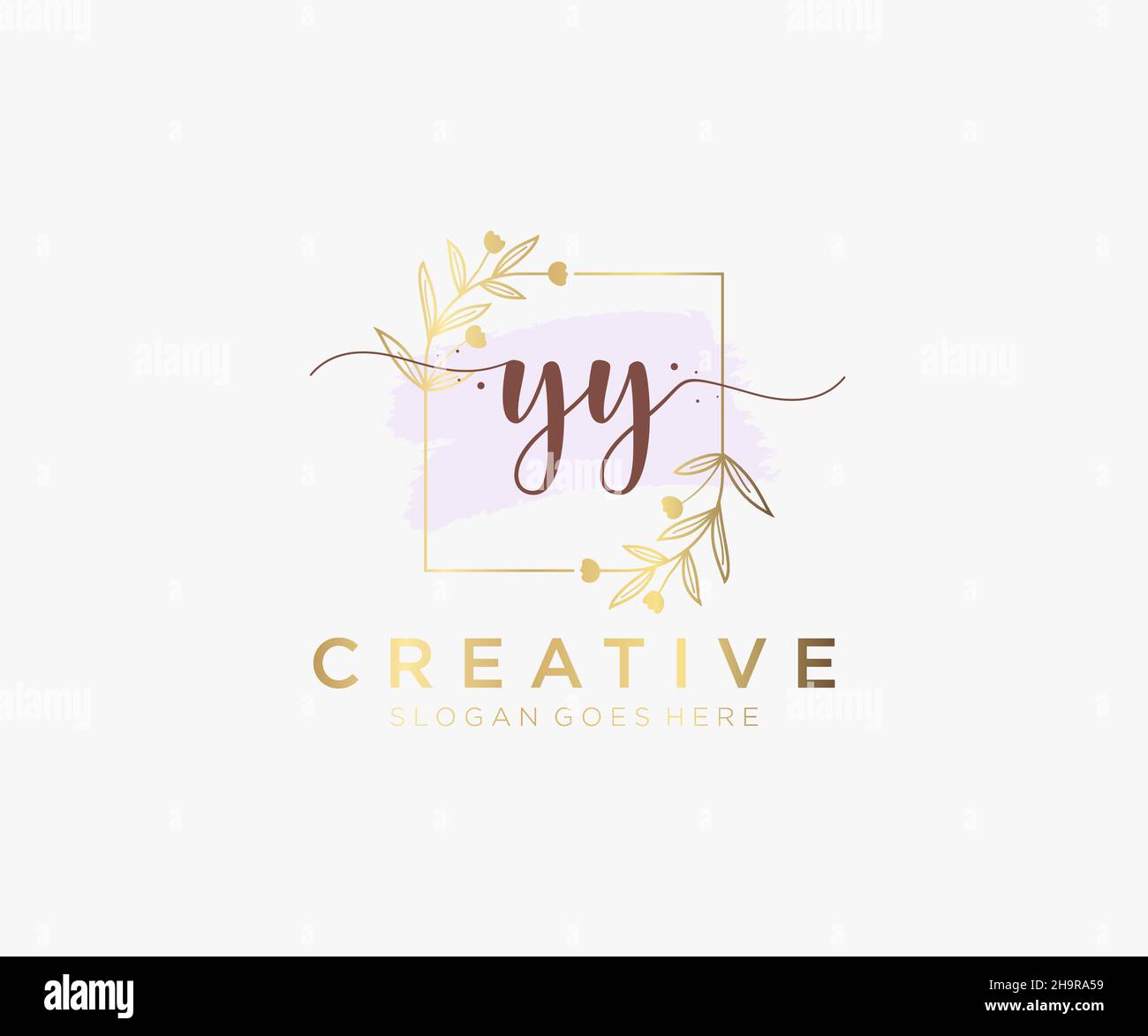 YY feminine logo. Usable for Nature, Salon, Spa, Cosmetic and Beauty ...