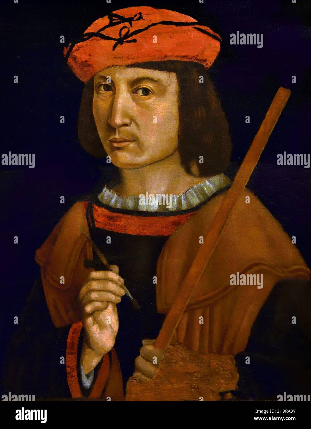 Macrino d'Alba (1495-1513) - Self-portrait, 1495-1496 Italy, Italian ...