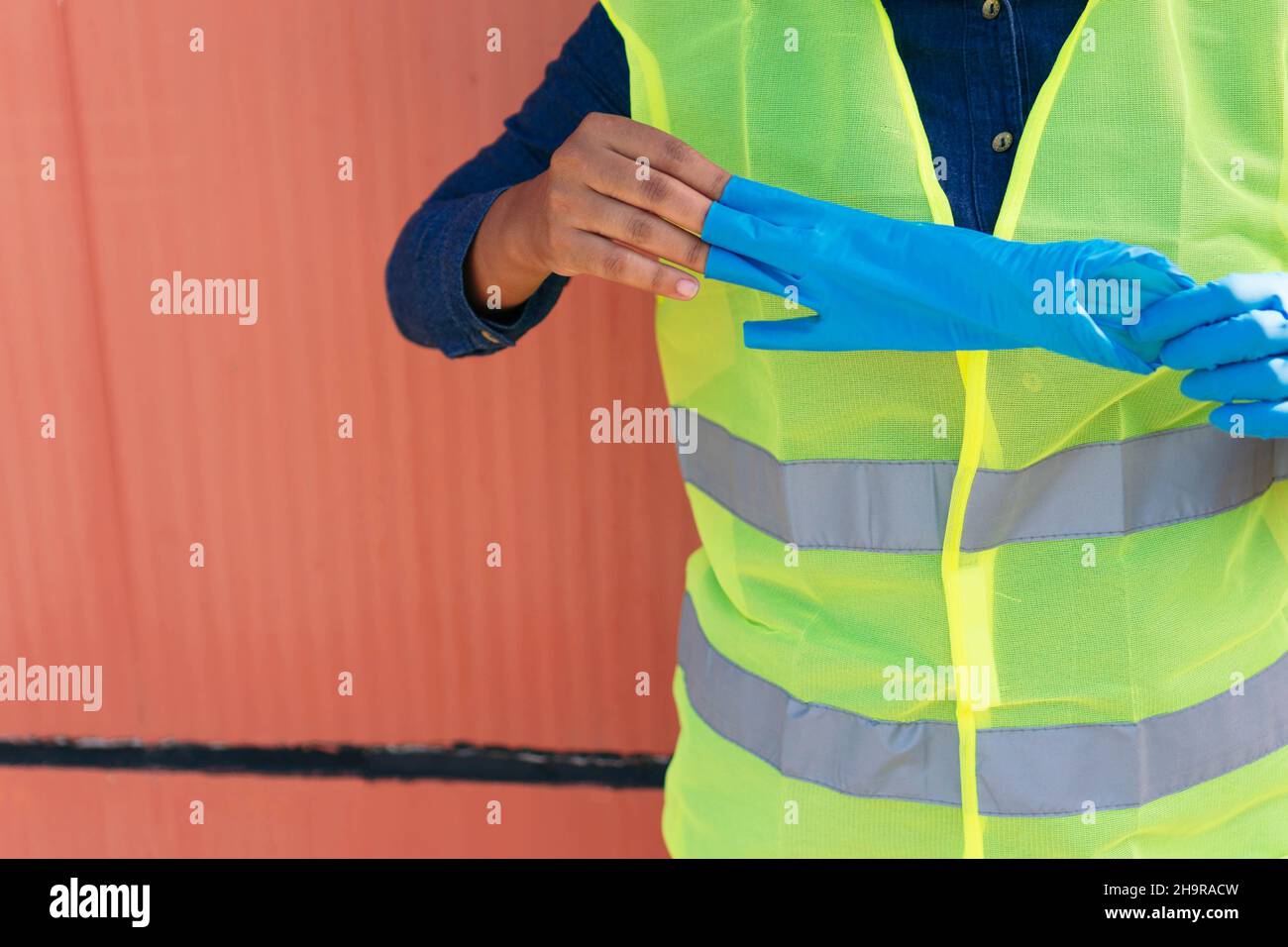 Taking off gloves hi-res stock photography and images - Alamy
