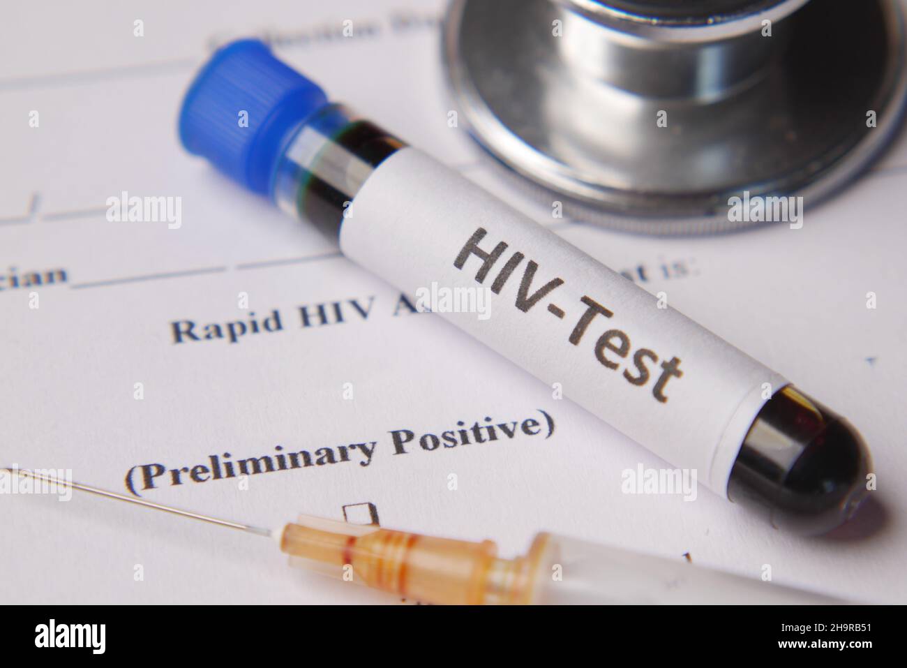 Positive hiv blood test hi-res stock photography and images - Alamy