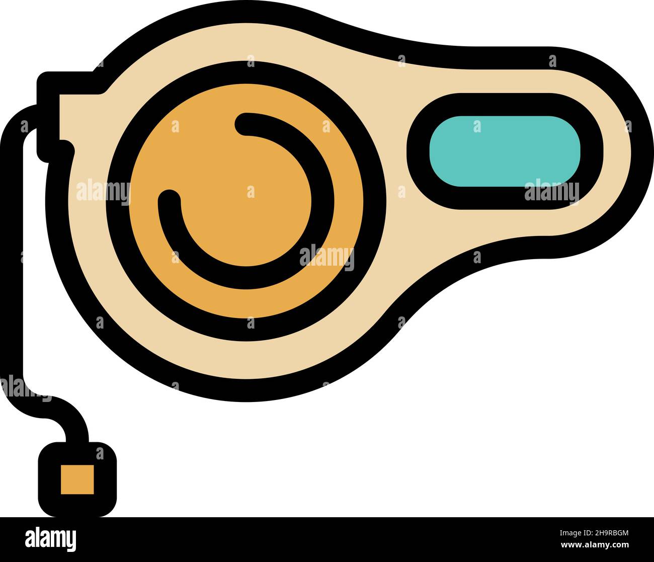 Retractable cat leash icon. Outline retractable cat leash vector icon ...