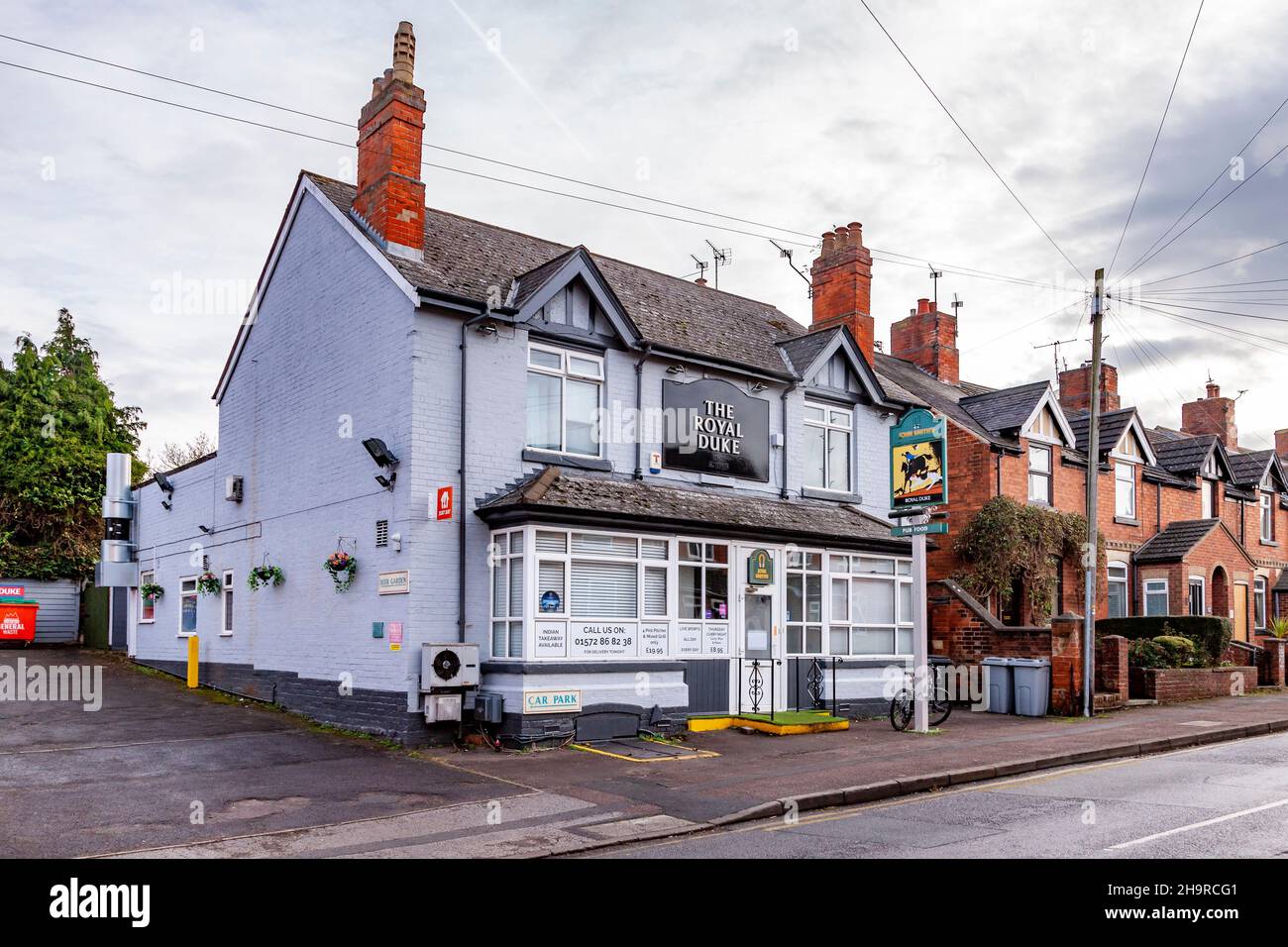 Oakham road sign hi-res stock photography and images - Alamy